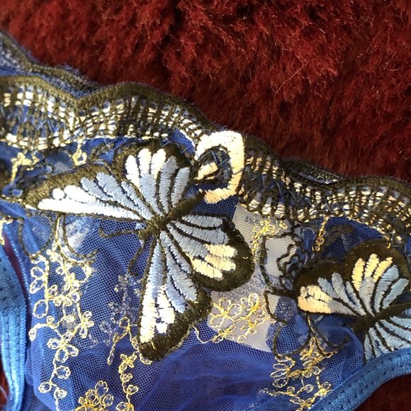 Intimates & Sleepwear | Royal Blue Butterfly Lingerie | Poshmark